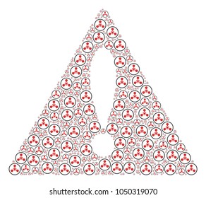 Beware Sign Mosaic Created Wmd Nerve Stock Vector (Royalty Free ...