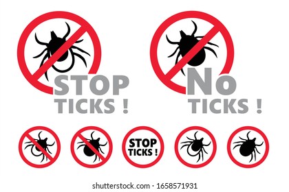 Beware Ticks Warning Signs Bite Infection: Vector có sẵn (miễn phí bản ...