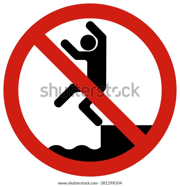 Beware You Can Fall Into Water: เวกเตอร์สต็อก (ปลอดค่าลิขสิทธิ์ ...