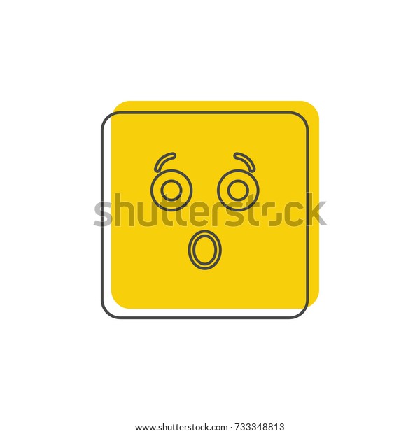 Bewildered Emoticon Face Doodle Icon Vector Stock Vector (Royalty Free ...