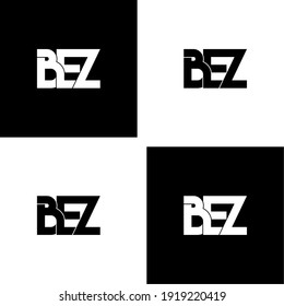 Bez Letter Original Monogram Logo Design Stock Vector (Royalty Free ...