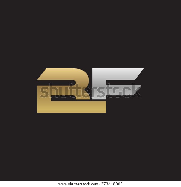 Bf Company Linked Letter Logo Golden: vetor stock (livre de direitos ...