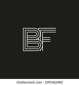 Bf Letter Logo Icon Design Template Stock Vector (Royalty Free ...