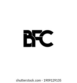 Bfc Letter Original Monogram Logo Design: เวกเตอร์สต็อก (ปลอดค่า ...