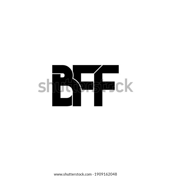 Bff Letter Original Monogram Logo Design Stock Vector (Royalty Free ...