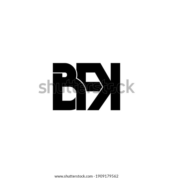 Bfk Letter Original Monogram Logo Design Stock Vector (Royalty Free ...