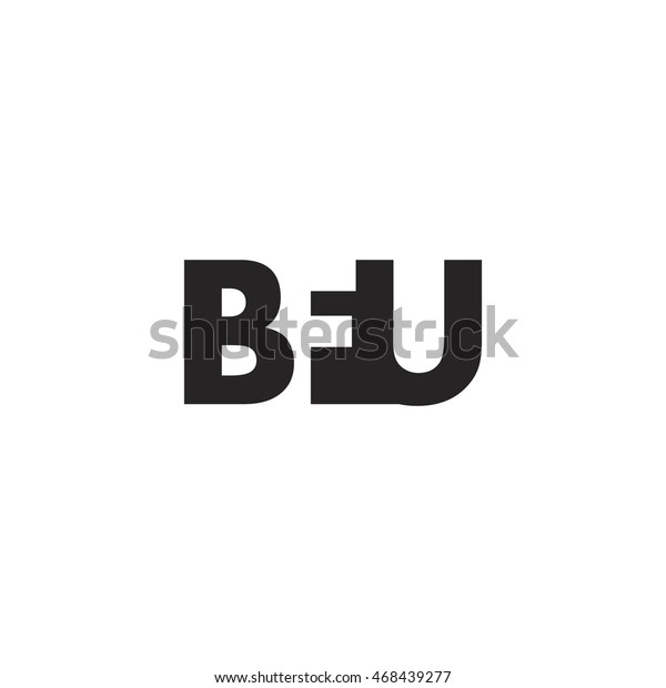 Bfu Logo Vector Graphic Branding Letter Stock Vector (Royalty Free ...