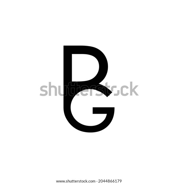 Bg Letter Logo Design Creative Modern Stock Vector (Royalty Free ...