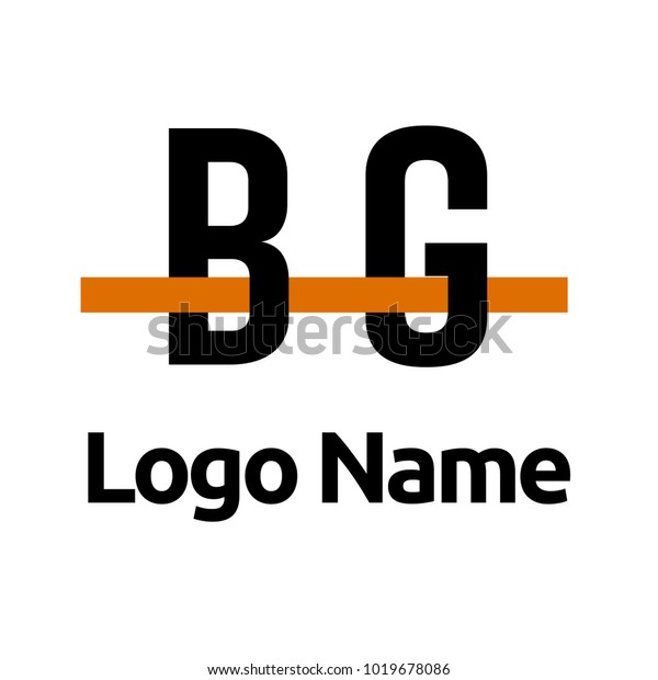 Bg Logo Vector Graphic Branding Letter Stock Vector (Royalty Free ...
