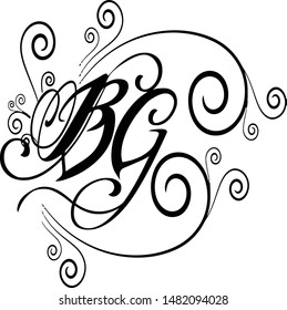 Bg Text Logo This Clipart Very Stock Vector (Royalty Free) 1482094028 ...