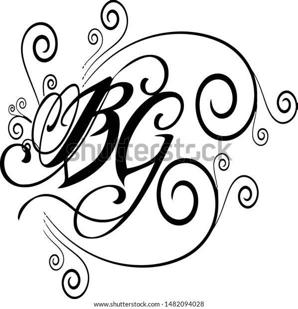Bg Text Logo This Clipart Very Stock Vector (Royalty Free) 1482094028 ...
