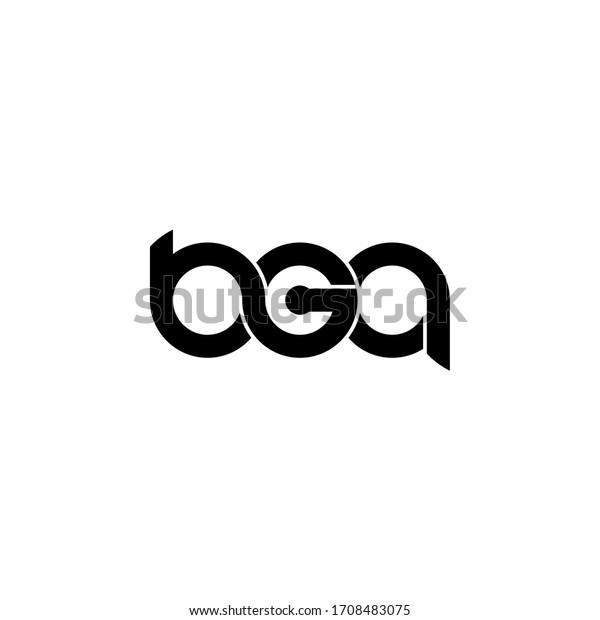 Bga Letter Original Monogram Logo Design: เวกเตอร์สต็อก (ปลอดค่า ...