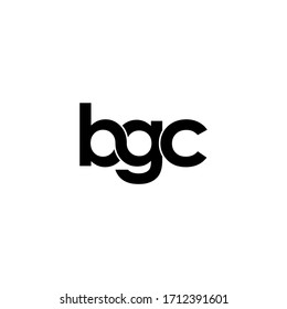 Bgc Letter Original Monogram Logo Design Stock Vector (Royalty Free ...