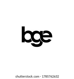 Bge Letter Original Monogram Logo Design Stock Vector (Royalty Free ...