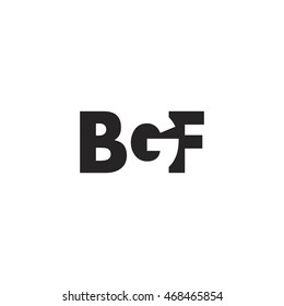 Bgf Logo Vector Graphic Branding Letter Stock Vector (Royalty Free ...
