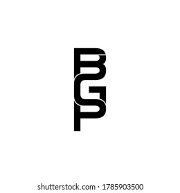 Bgp Letter Original Monogram Logo Design Stock Vector (Royalty Free ...