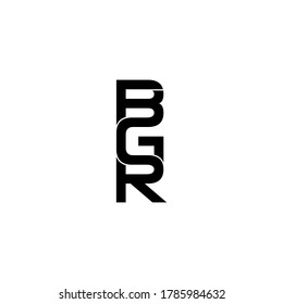 Bgr Letter Original Monogram Logo Design: vetor stock (livre de ...