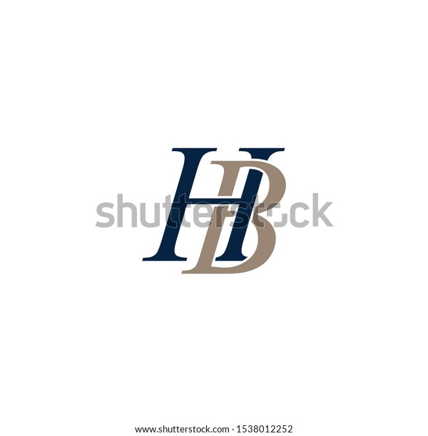 Bh Hb Font Designs Logo Icons Stock Vector (Royalty Free) 1538012252 ...