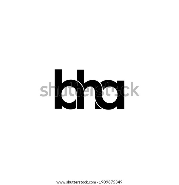 Bha Letter Original Monogram Logo Design Stock Vector (Royalty Free ...