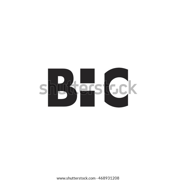 Bhc Logo Vector Graphic Branding Letter Stock Vector (Royalty Free ...