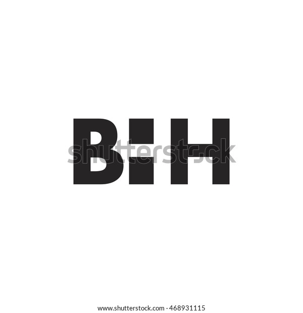 Bhh Logo Vector Graphic Branding Letter Stock Vector (Royalty Free ...