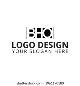 Bho Logo Design Professional Logo Stock Vector (Royalty Free ...
