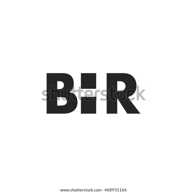 Bhr Logo Vector Graphic Branding Letter Stock Vector (Royalty Free ...