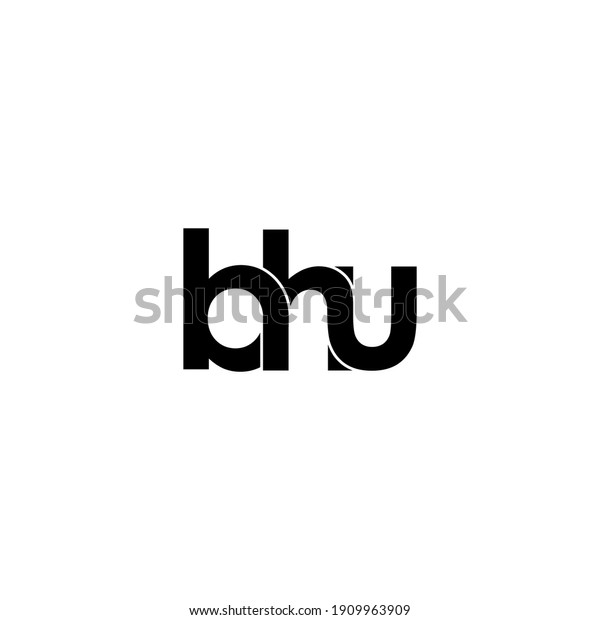 Bhu Letter Original Monogram Logo Design Stock Vector (Royalty Free ...
