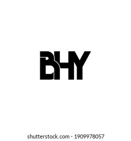 Bhy Letter Original Monogram Logo Design Stock Vector (Royalty Free ...
