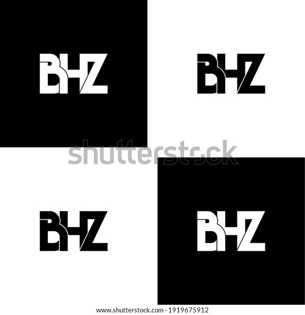 Bhz Letter Original Monogram Logo Design Stock Vector (Royalty Free ...