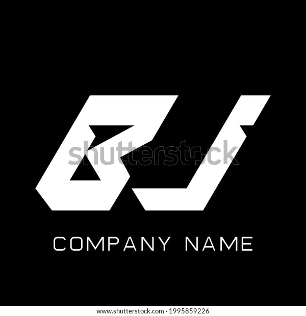 Bi Abstract Letter Logo Design Template Stock Vector (Royalty Free ...