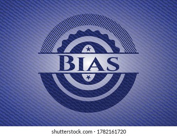 Bias Emblem Denim Texture Vector Illustration Stock Vector (Royalty ...