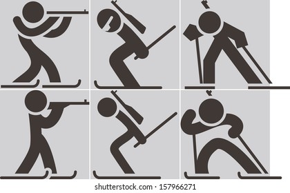 Biathlon Icon Stock Vector (Royalty Free) 157966271 | Shutterstock