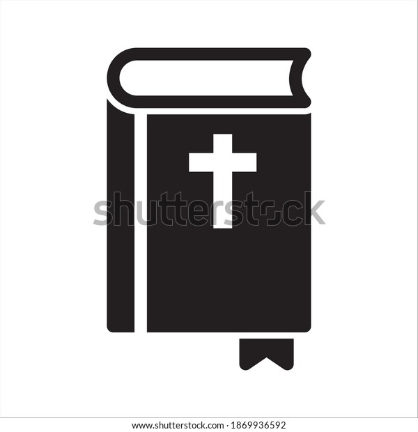 Bible Book Icon Vector Logo Template Stock Vector (Royalty Free ...