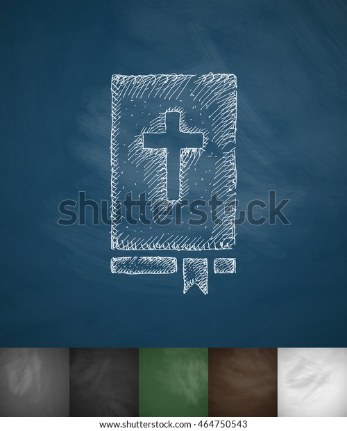 Bible Icon Hand Drawn Vector Illustration Stock Vector (Royalty Free ...