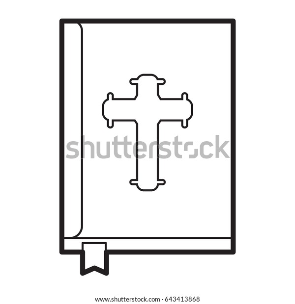 Bible Icon Outline Stock Vector (Royalty Free) 643413868 | Shutterstock