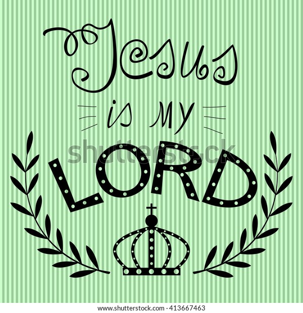 Biblical Background Written Hand Jesus My Stock Vector (Royalty Free ...