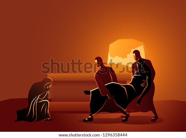 Biblical Vector Illustration Series Way Cross Stock Vector (Royalty ...