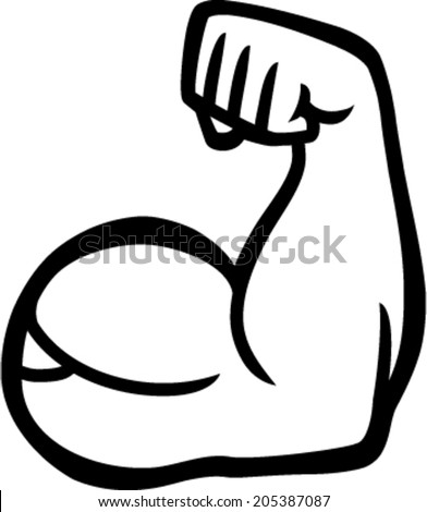 Biceps Arm Curl Vector Icon Stock Vector (Royalty Free) 205387087 ...
