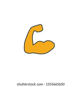 Biceps Icon Simple Element Sport Equipment Stock Vector (Royalty Free ...