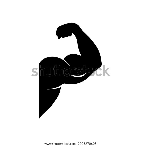 Biceps Icon Vector Strong Hand Icon Stock Vector (Royalty Free ...