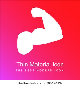 Arm Muscles Silhouette Red Pink Gradient 스톡 벡터(로열티 프리) 794781463 ...