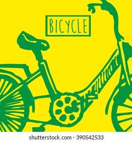 Bicycle Cardvector Illustration Stock Vector (Royalty Free) 390542533 ...