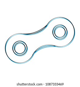 Bicycle Chain Outline Stock Vector (Royalty Free) 1087333469 | Shutterstock