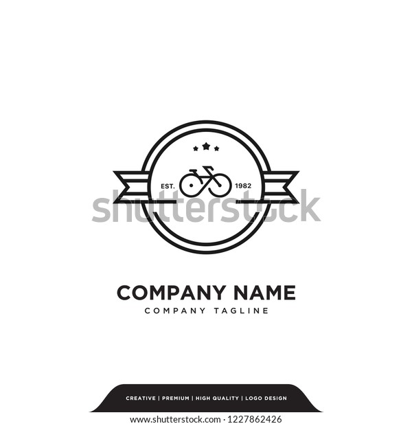 Bicycle Emblem Logo Company Vector: เวกเตอร์สต็อก (ปลอดค่าลิขสิทธิ์ ...