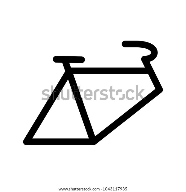 Bicycle Frame Bike Vector Logo Stock Vector (Royalty Free) 1043117935 ...