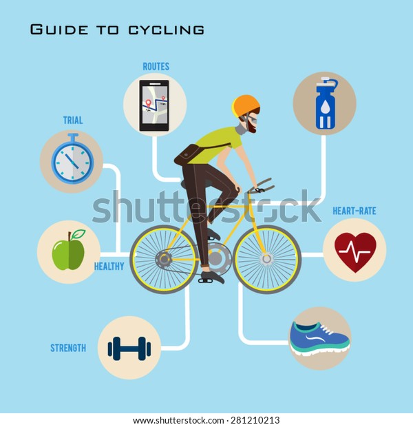 Bicycle Infographic Stock Vector (Royalty Free) 281210213