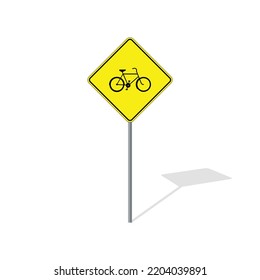 Bicycle Only Road Sign Vector Graphics Stock Vector (Royalty Free ...