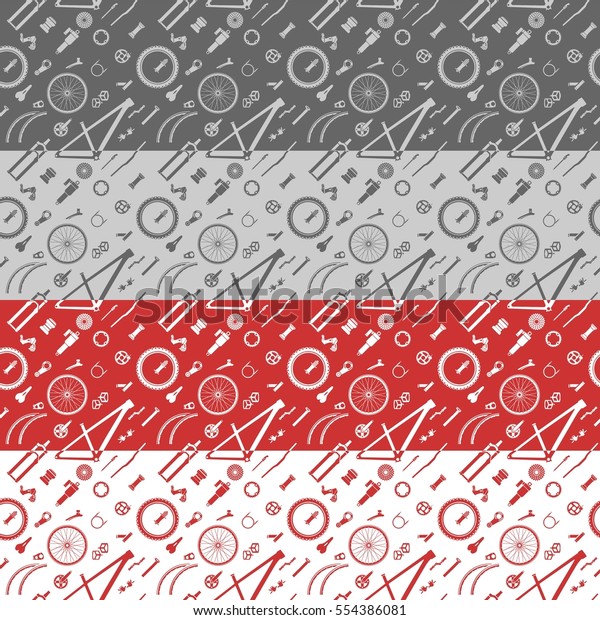 Bicycle Parts Pattern Stock Vector (Royalty Free) 554386081 | Shutterstock