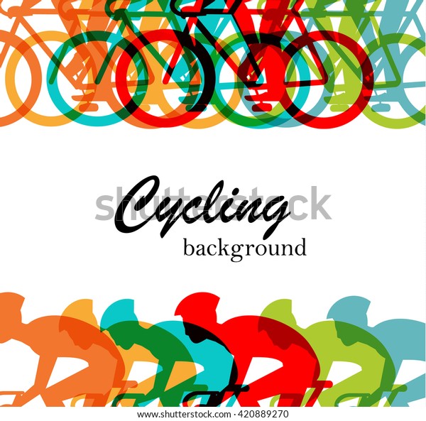 Bicycle Race Cycling Background Vector Illustration 库存矢量图（免版税）420889270 ...